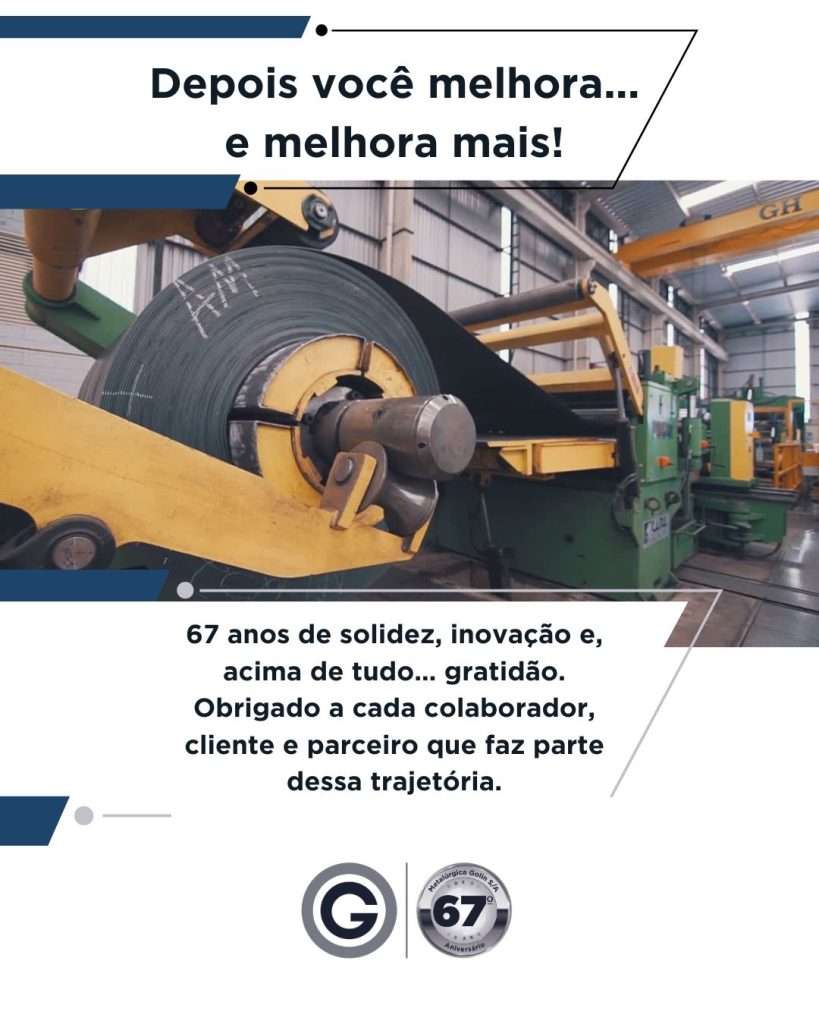Parabéns Golin! 67 anos dedicados ao aperfeiçoamento