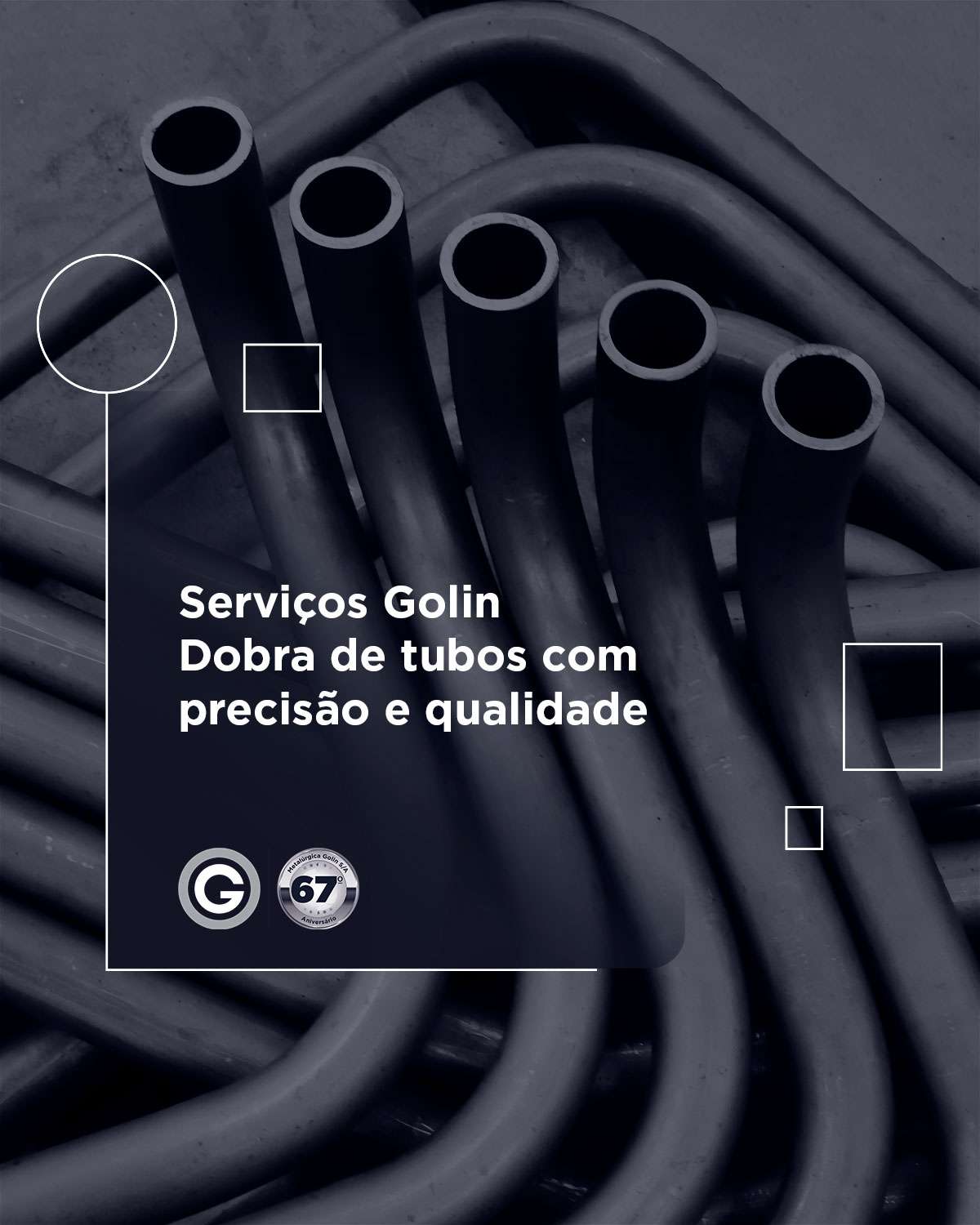 Dobra de tubos com precisão e qualidade | Metalúrgica Golin S/A